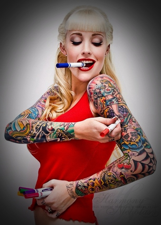 Skull Tattoos Sleeves Designs Needles Tattoo Artist Ladies Tattoo 
